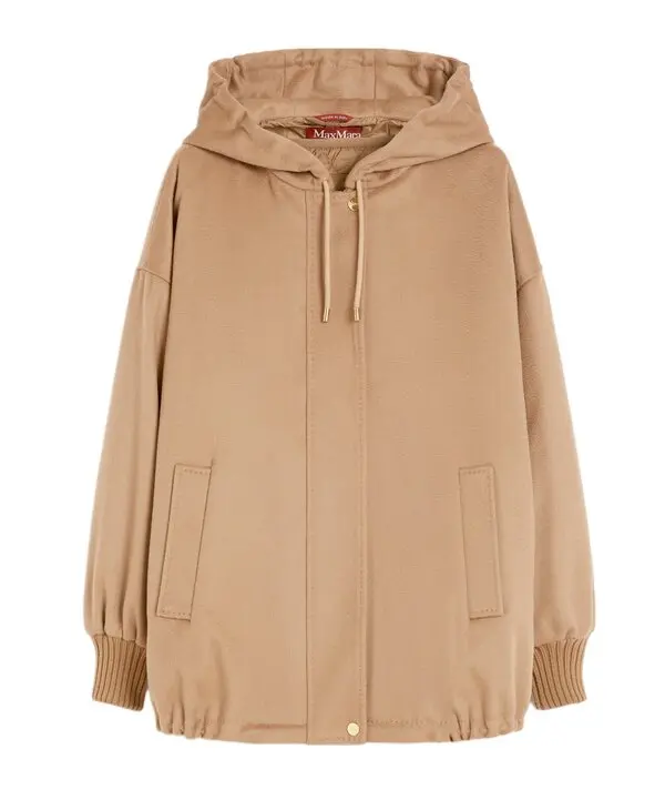 Max Mara Drawstring Long-sleeved Coat - Camel