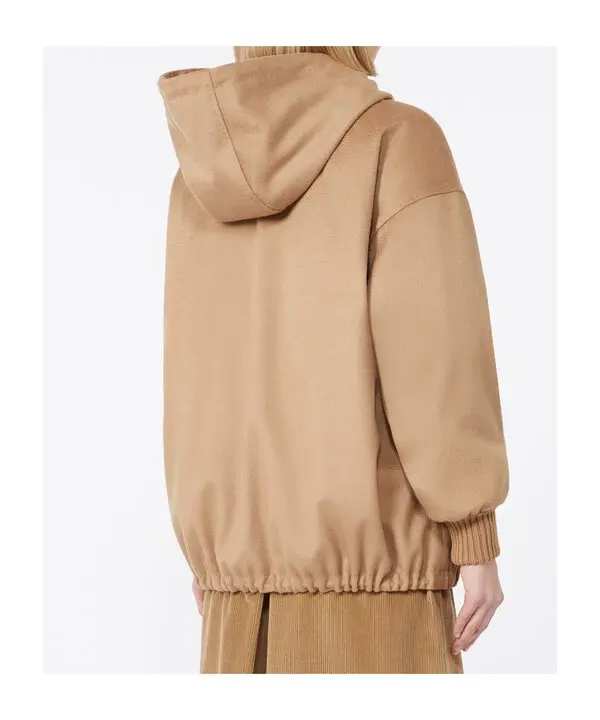 Max Mara Drawstring Long-sleeved Coat - Camel