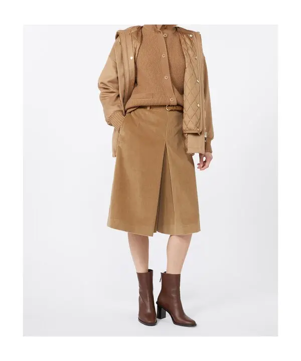 Max Mara Drawstring Long-sleeved Coat - Camel