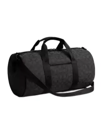 COACH Signature Jacquard Theo Duffle Bag - Black