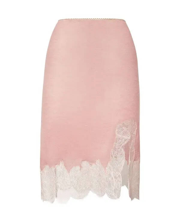 Fendi Lace Detailed Midi Skirt - No