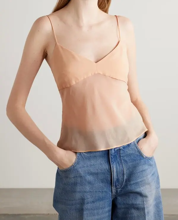 Ulla Johnson Silk Chiffon Bandeau Top