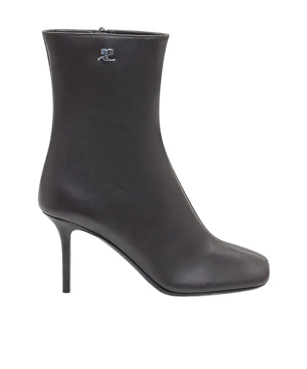 COURREGES Square Toe Ankle Boots
