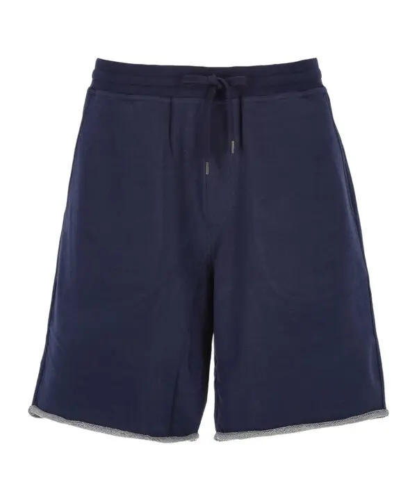 Brunello Cucinelli Drawstring Shorts With Trimmed Pockets - Black