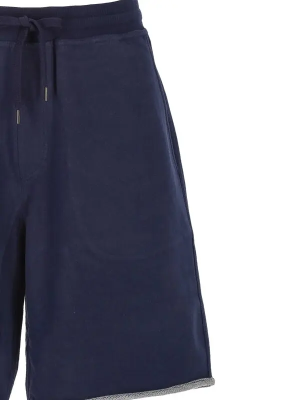 Brunello Cucinelli Drawstring Shorts With Trimmed Pockets - Black
