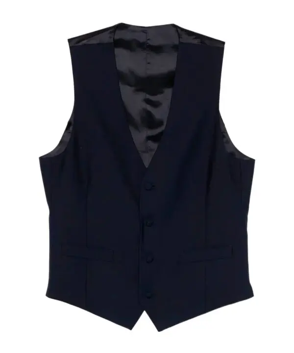 LARDINI Button Vest - Blue