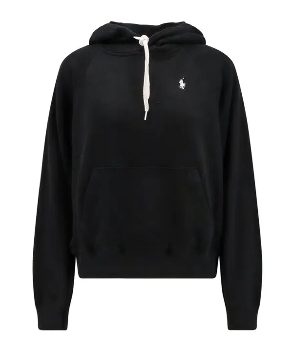 Polo Ralph Lauren Embroidered Logo Hoodie - Black