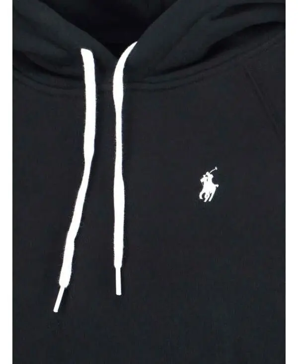 Polo Ralph Lauren Embroidered Logo Hoodie - Black