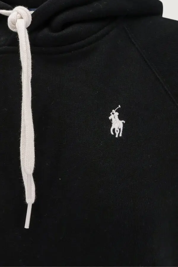 Polo Ralph Lauren Embroidered Logo Hoodie - Black