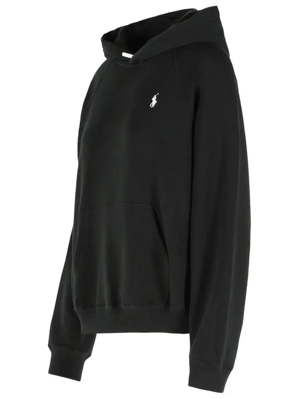 Polo Ralph Lauren Embroidered Logo Hoodie - Black