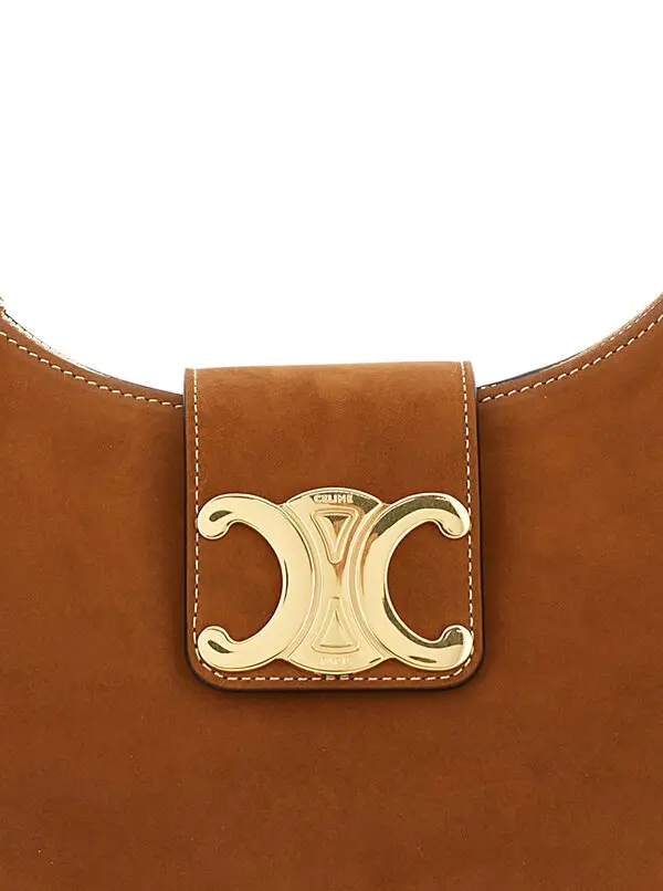 Celine Medium Zip Shoulder Bag - Brown