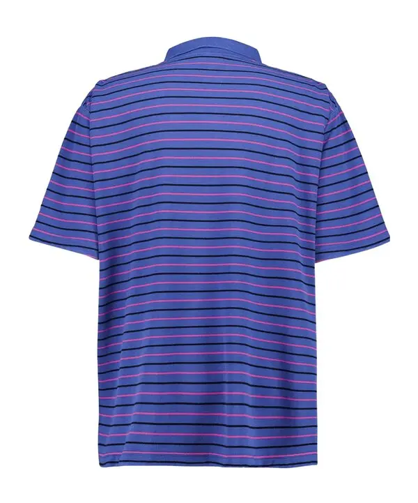 Balenciaga Laurel Classic Pique Striped Polo Shirt - Blue