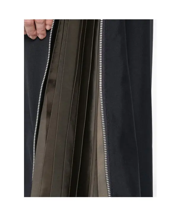 Sacai Panelled Pleated Midi Skirt