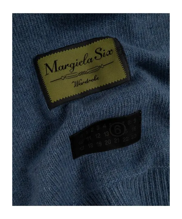 MAISON MARGIELA Logo Patch Knitted Scarf