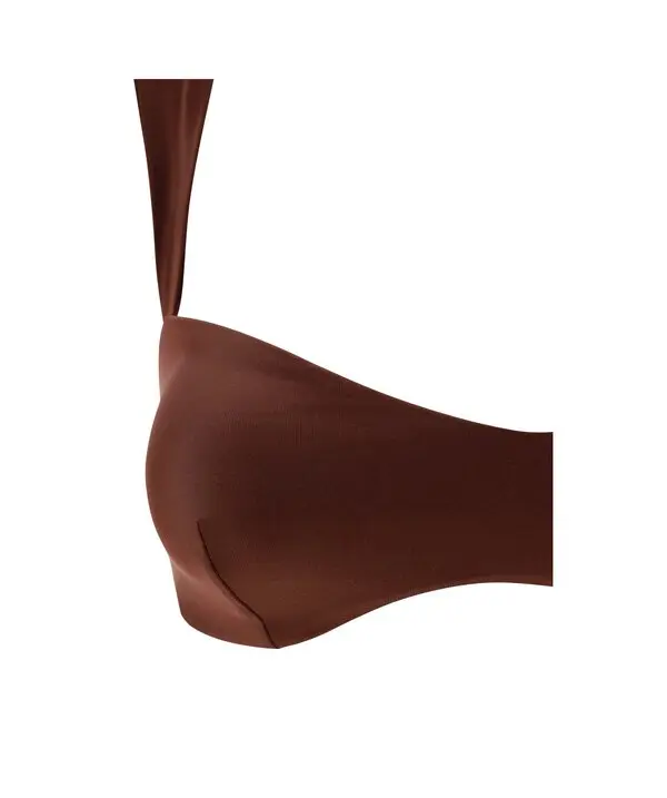 Magda Butrym Wide-strap Bikini Top - Brown