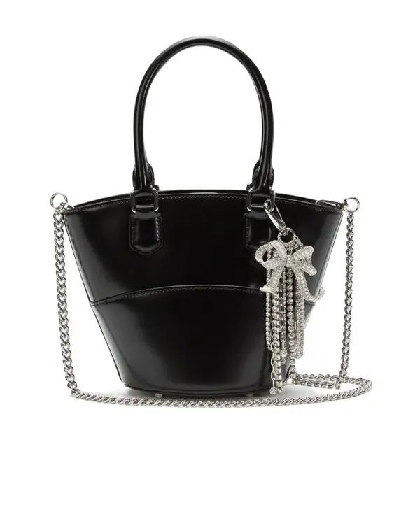 SELF-PORTRAIT Charm Tote Bag - Black