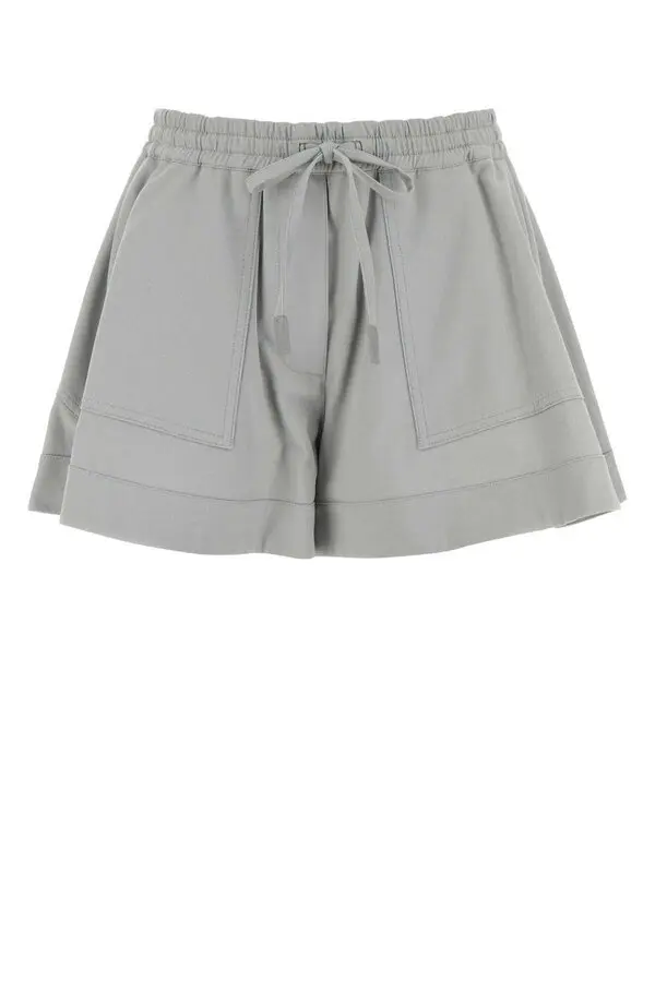 Loewe Anagram Embroidered Drawstring Shorts - Gray