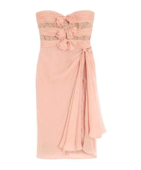 Valentino Garavani Lace-embellished Midi Dress