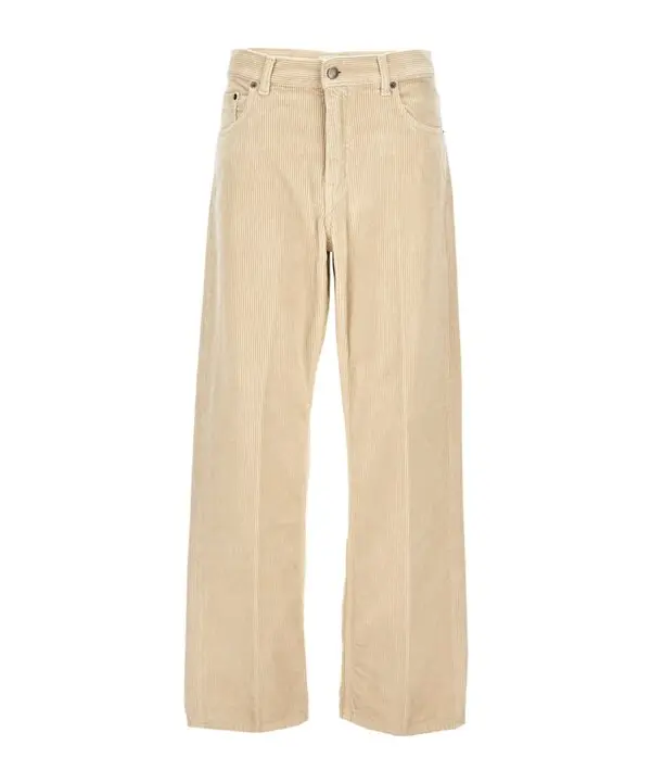 HAIKURE Corduroy Wide-leg Pants - Nude