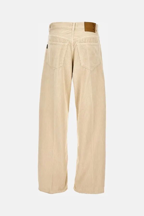 HAIKURE Corduroy Wide-leg Pants - Nude