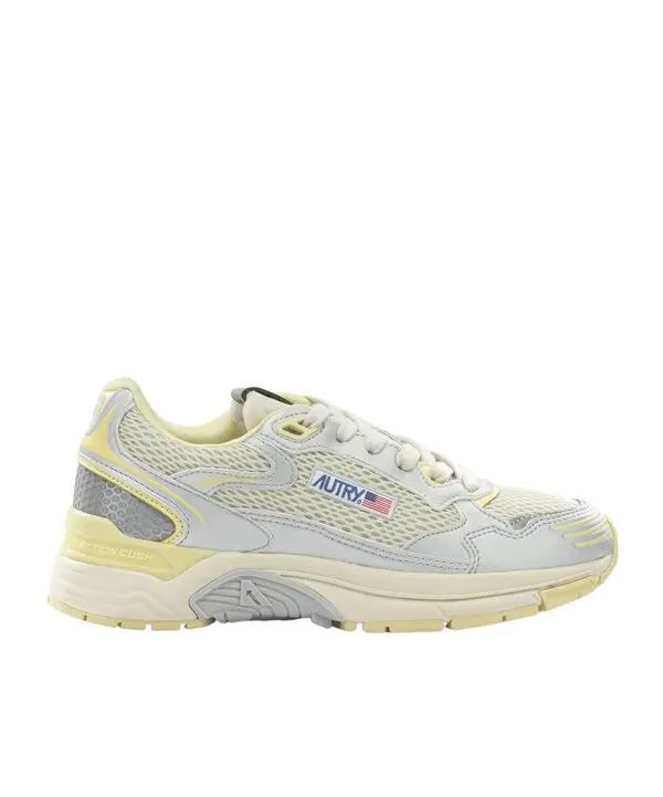 AUTRY Hyperway Low-top Sneakers With Jacquard Logo - Grey