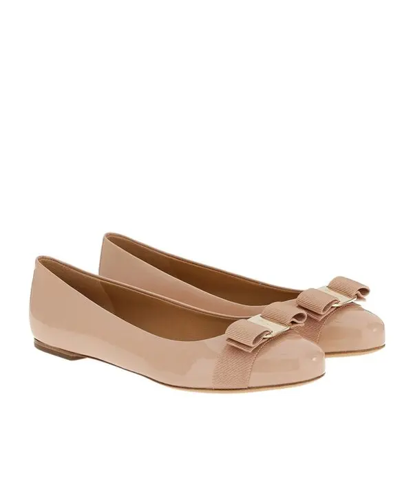 FERRAGAMO Varina Ballet Flats - Nude
