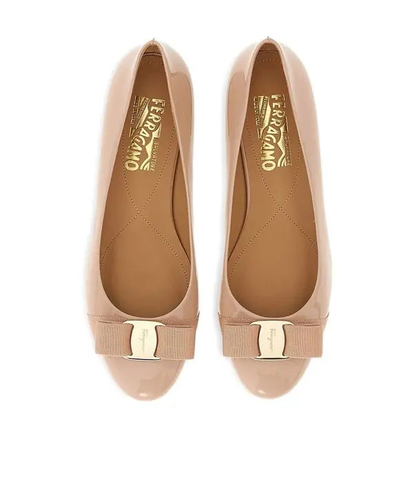 FERRAGAMO Varina Ballet Flats - Nude