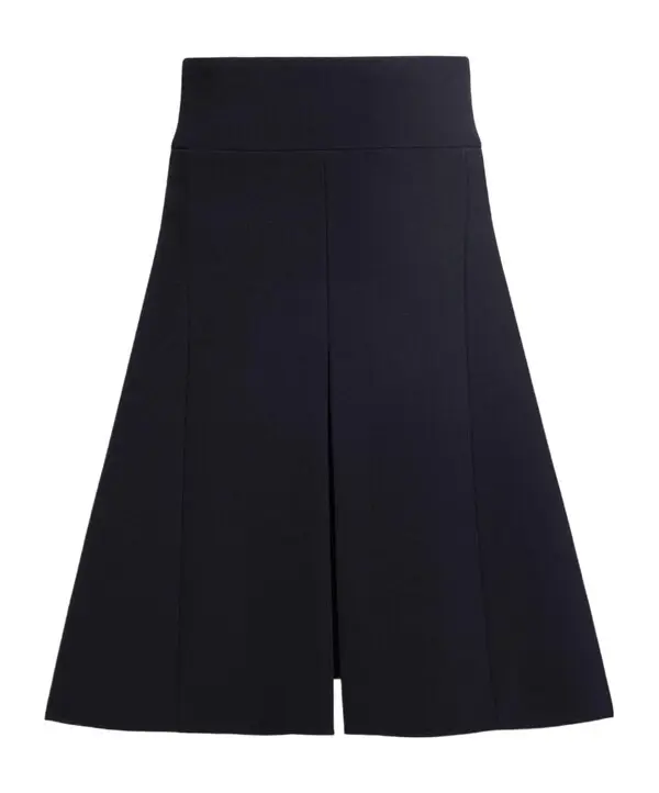 Alaïa Mid-length A-line Skirt With Front Seam Pockets - Black