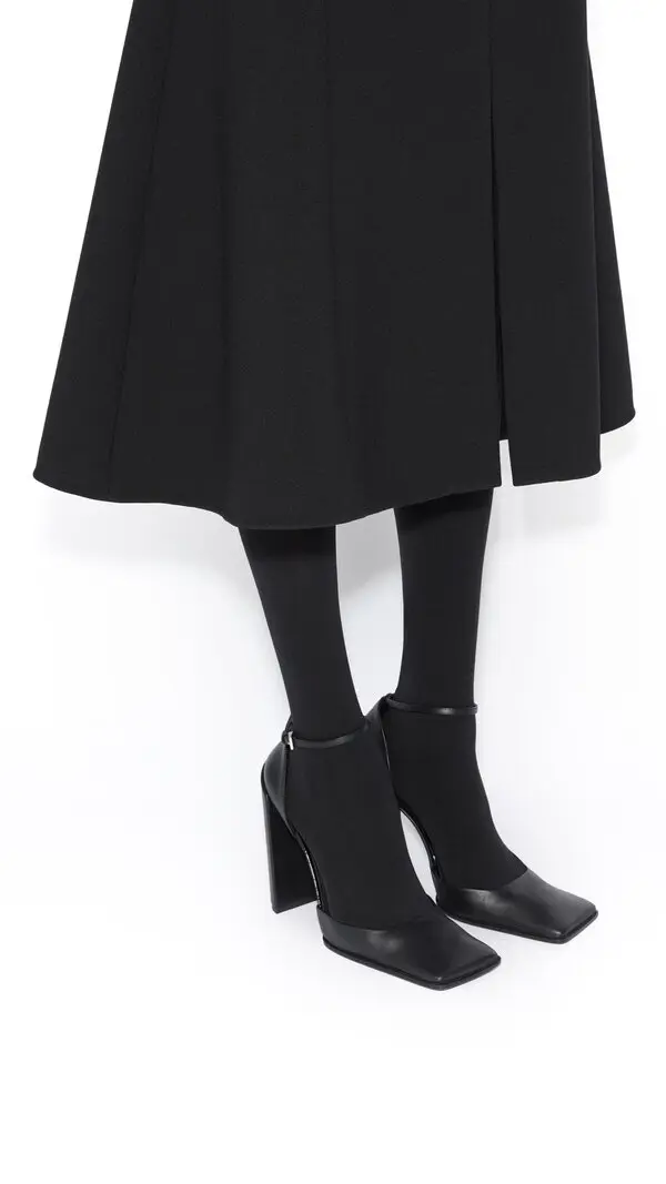 Alaïa Mid-length A-line Skirt With Front Seam Pockets