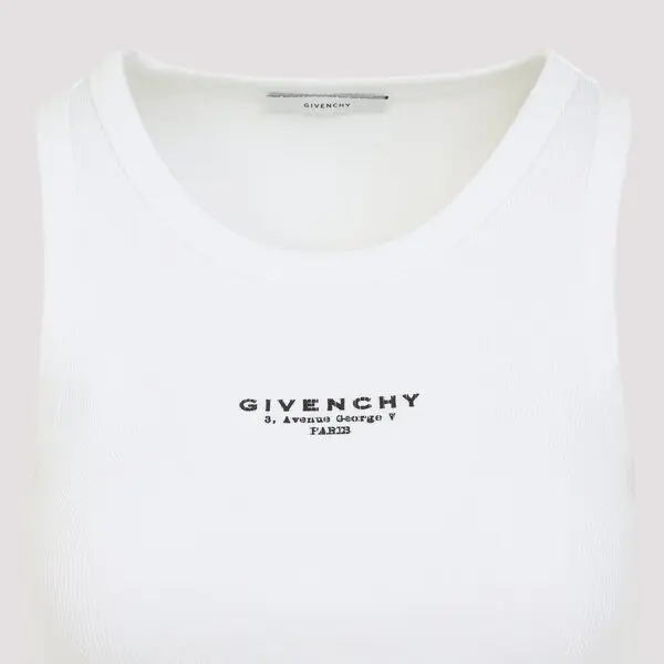 Givenchy Logo Printed Tank Top - White