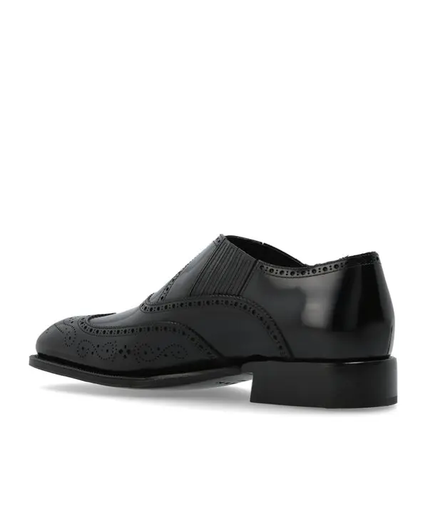 Alexander McQueen Brogue Style Slip-on Loafers