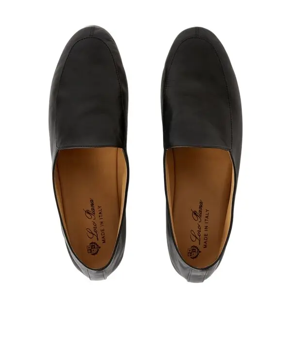 Loro Piana Anton Walk Casual Loafers - Black