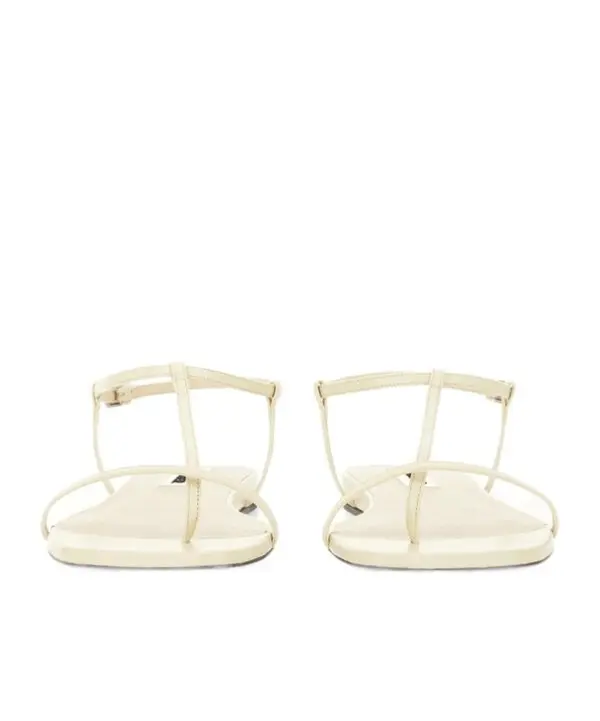 JIL SANDER Buckled Strap Sandals - Ivory