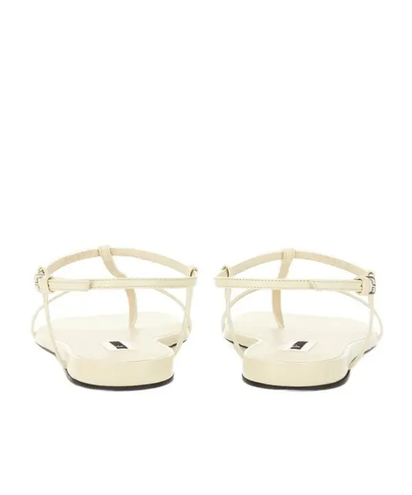 JIL SANDER Buckled Strap Sandals - Ivory
