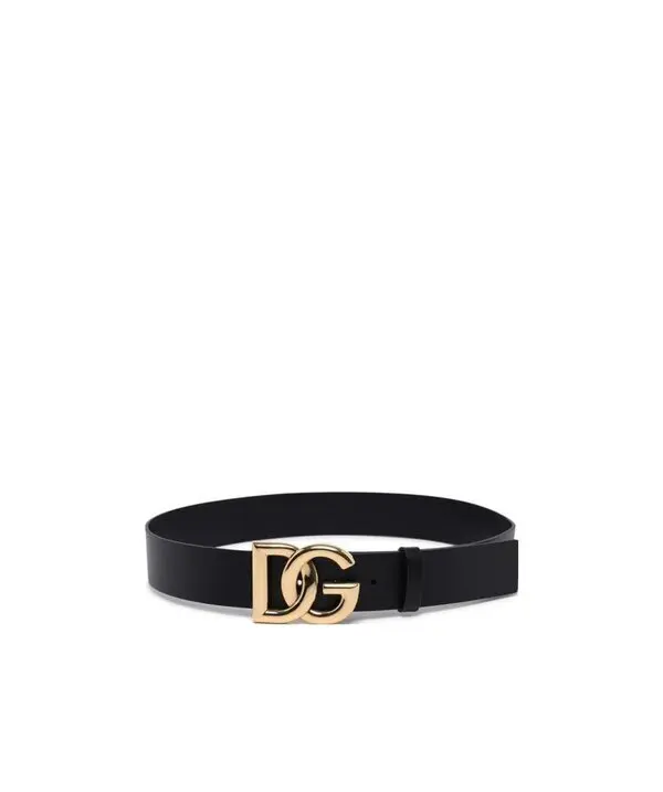 Dolce & Gabbana Dolce Gabbana Dg Logo Buckle Belt - Black