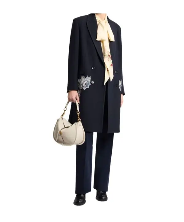 Etro Double Breasted Embroidered Coat