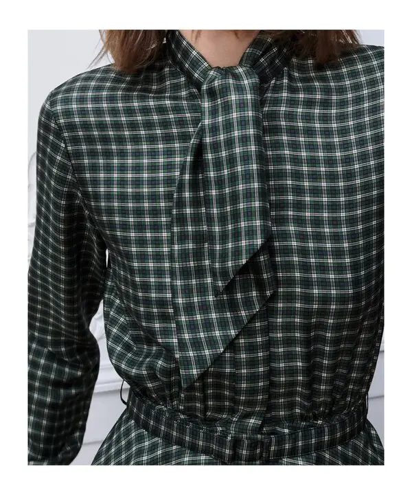 Dior Mid-length Belted Shirtdress With Cd Mother-of-pearl Buttons