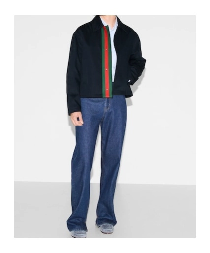 Gucci Embossed Gabardine Jacket