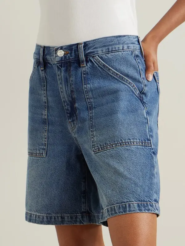 FRAME Utility Denim Shorts