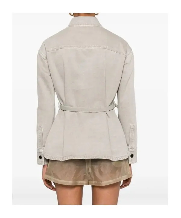 Fendi Belted Waist Denim Jacket