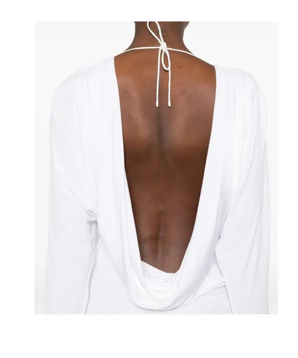 Christopher Esber Luna Cowl Draped Mini Dress