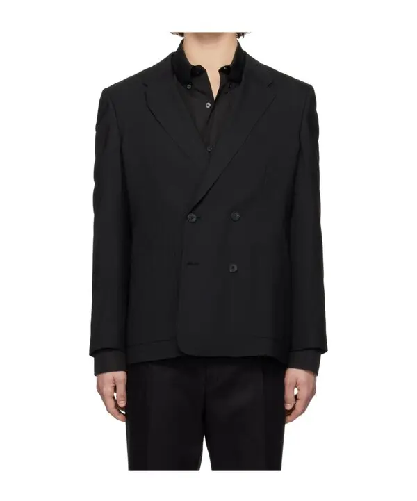 Hugo Boss Slim-fit Wool Blend Long-sleeved Suit Jacket