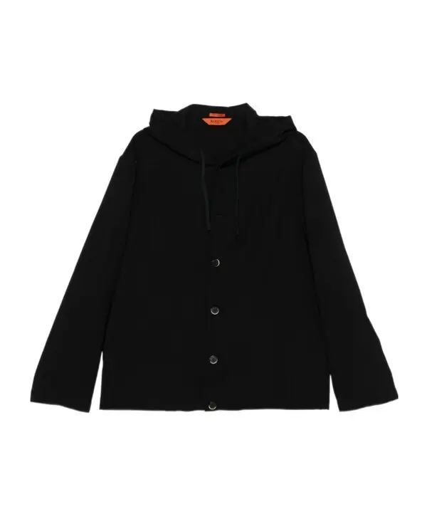 Barena Venezia Button Hooded Jacket - Black