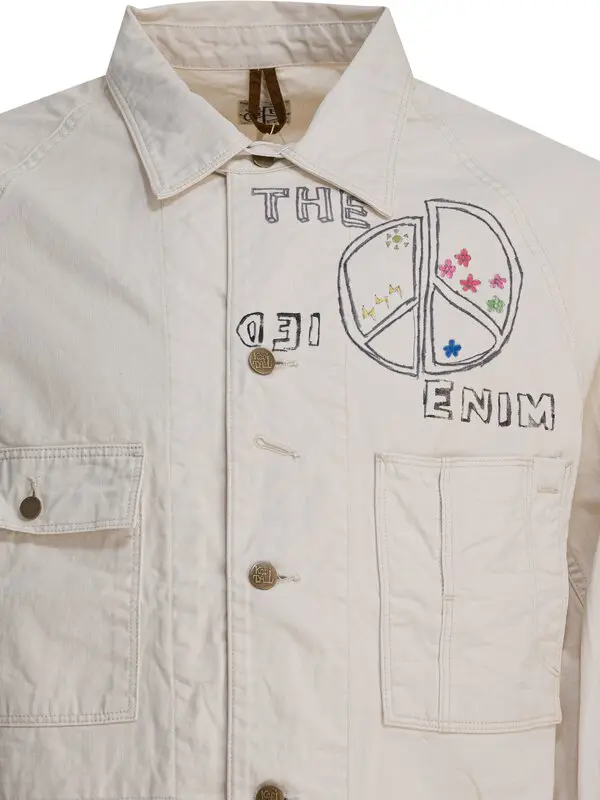Kapital Graphic-print Cotton Shirt Jacket