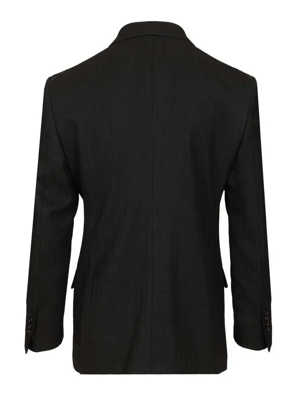 TOM FORD Double-breasted V-neck Jacket - Black