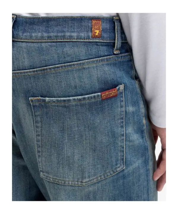 7 For All Mankind Straight-leg Jeans - Medium Blue