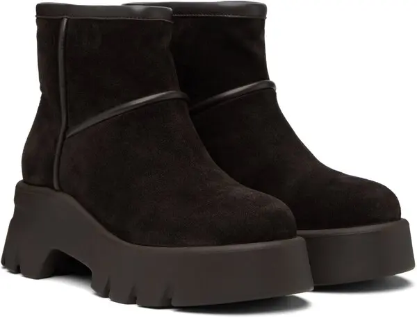 GIANVITO ROSSI Round Toe Suede Ankle Boots