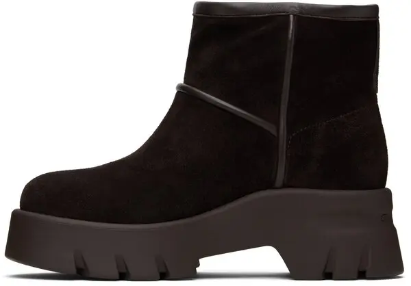 GIANVITO ROSSI Round Toe Suede Ankle Boots
