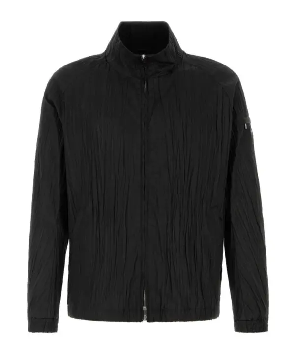 TATRAS Leros Crinkled Zip Jacket - Black