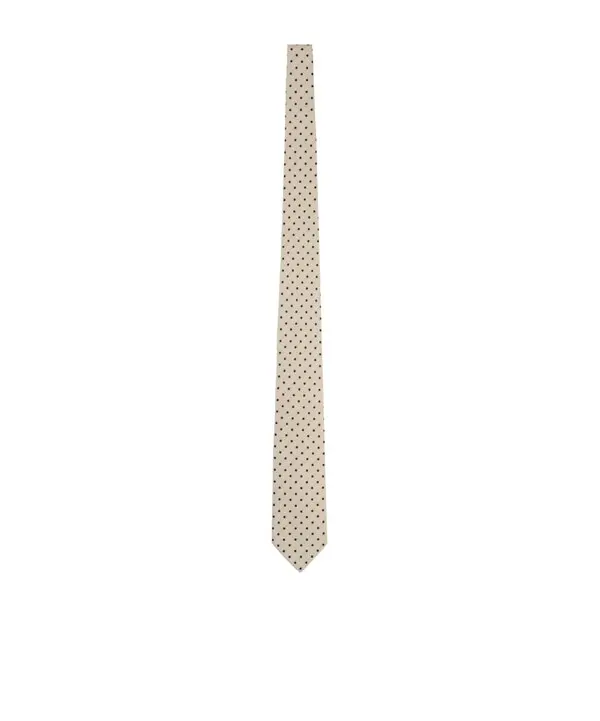 TOM FORD Printed Silk Neck Tie - Nude